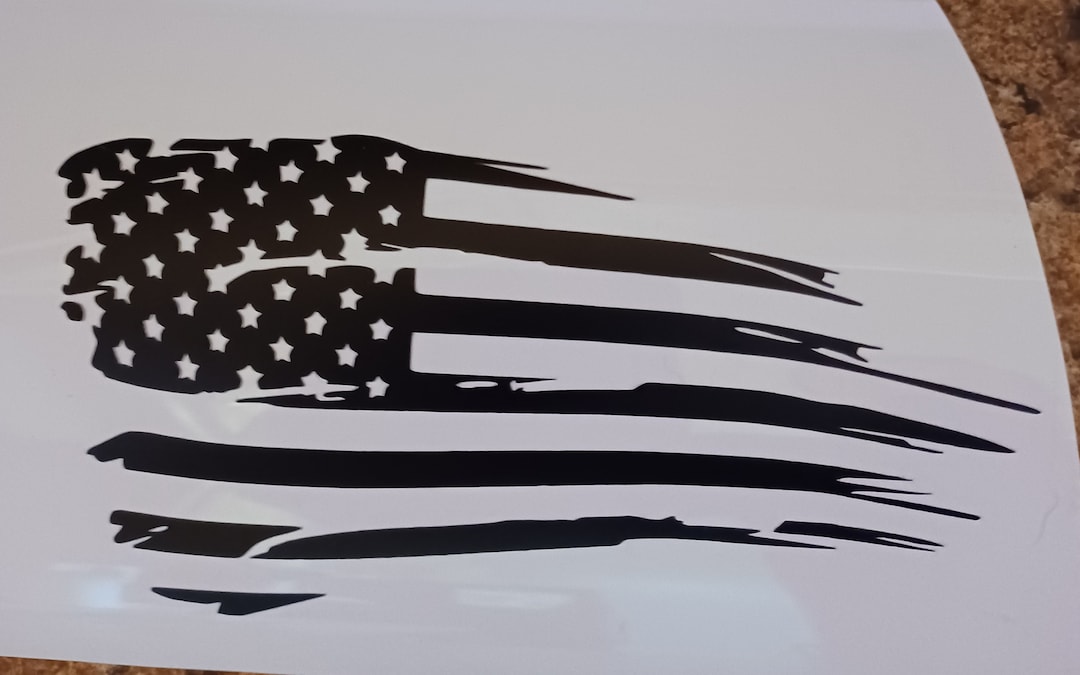 American Flag Vinyl Decal - Etsy