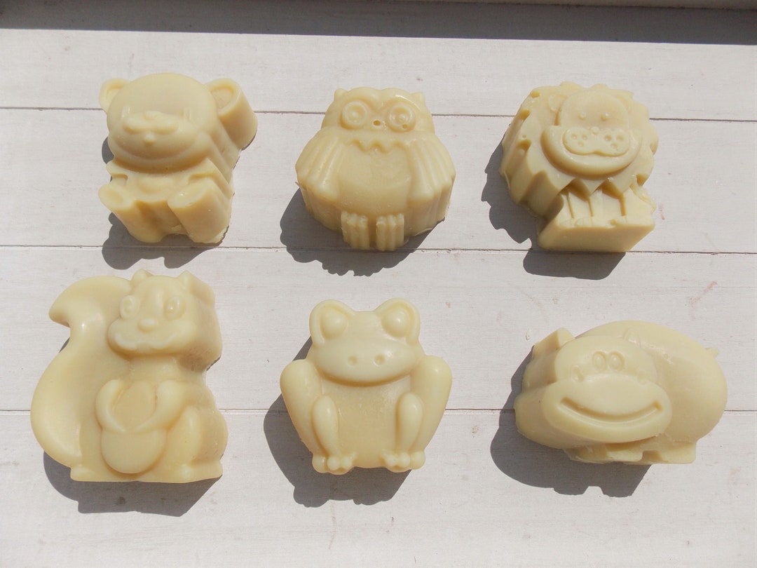 Animal Shaped Soap Bath Fun for Kids Unscented Uncolored - Etsy