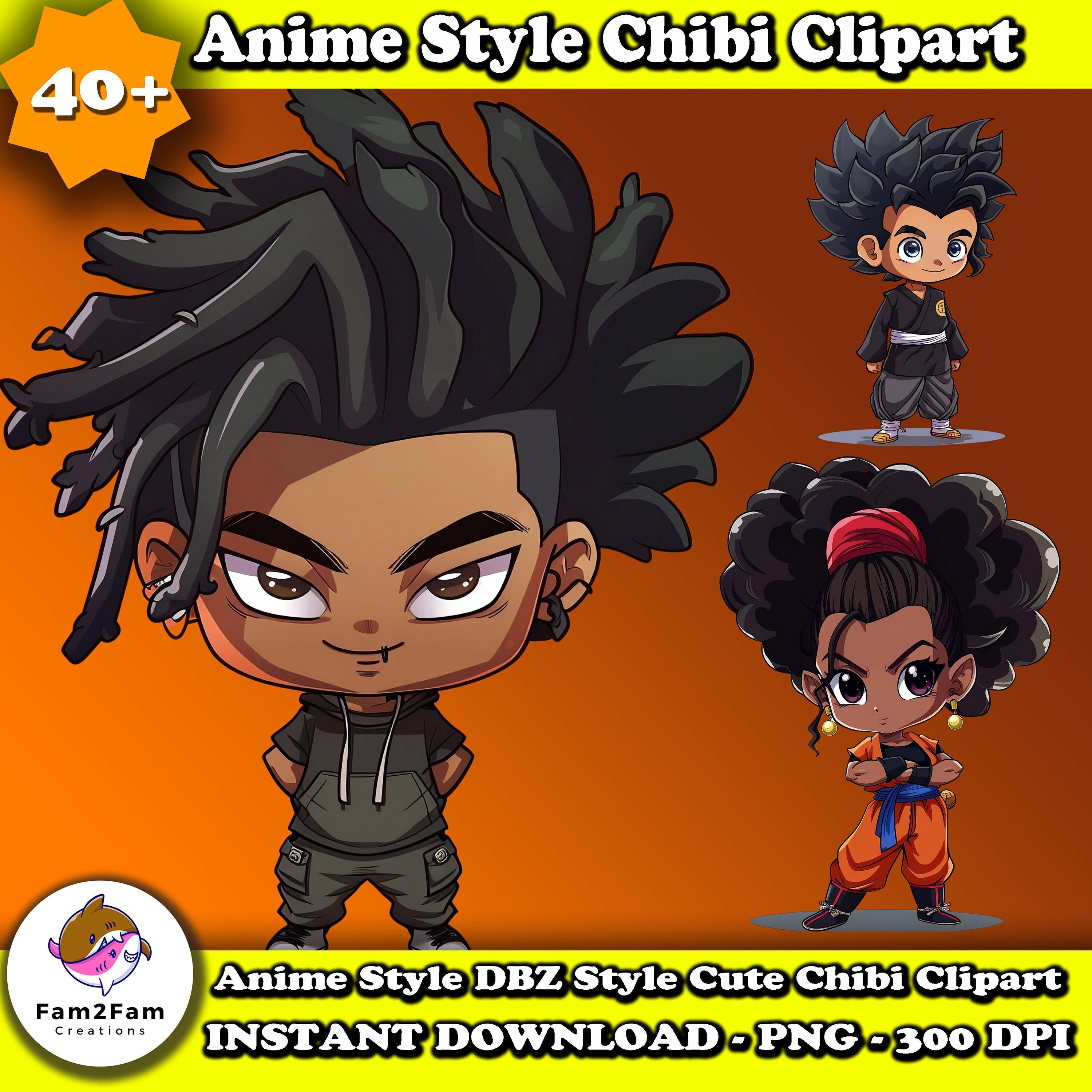 DBZ Chibi Clipart Bundle, Anime Style (digital Download) - Etsy