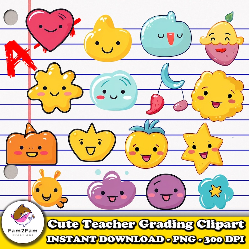 Cute Teacher Grading Clipart Educator Character Cartoon Clip Art Back ...