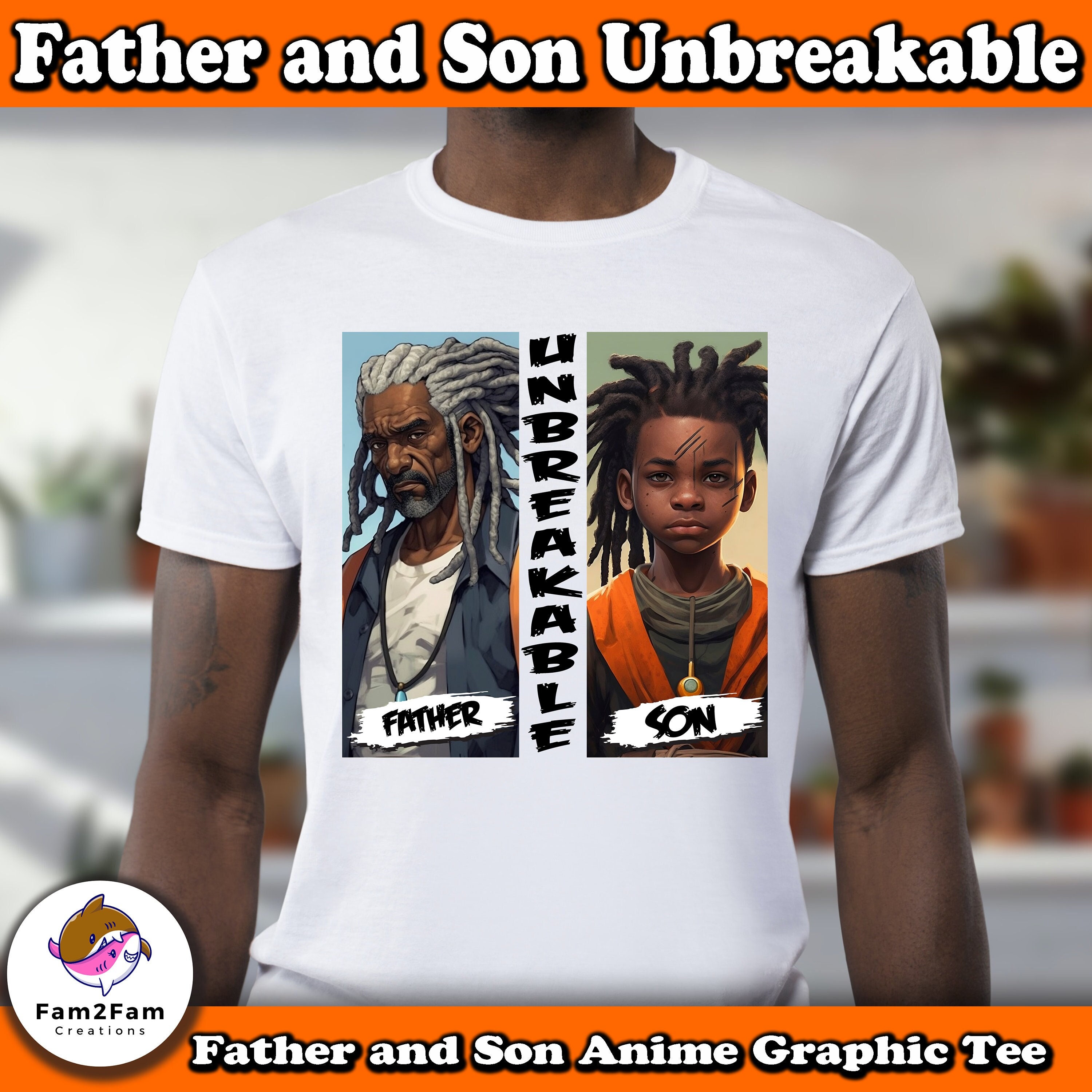 Father and Son Shirt Anime Father and Son Father's Day Graphic Tee ...