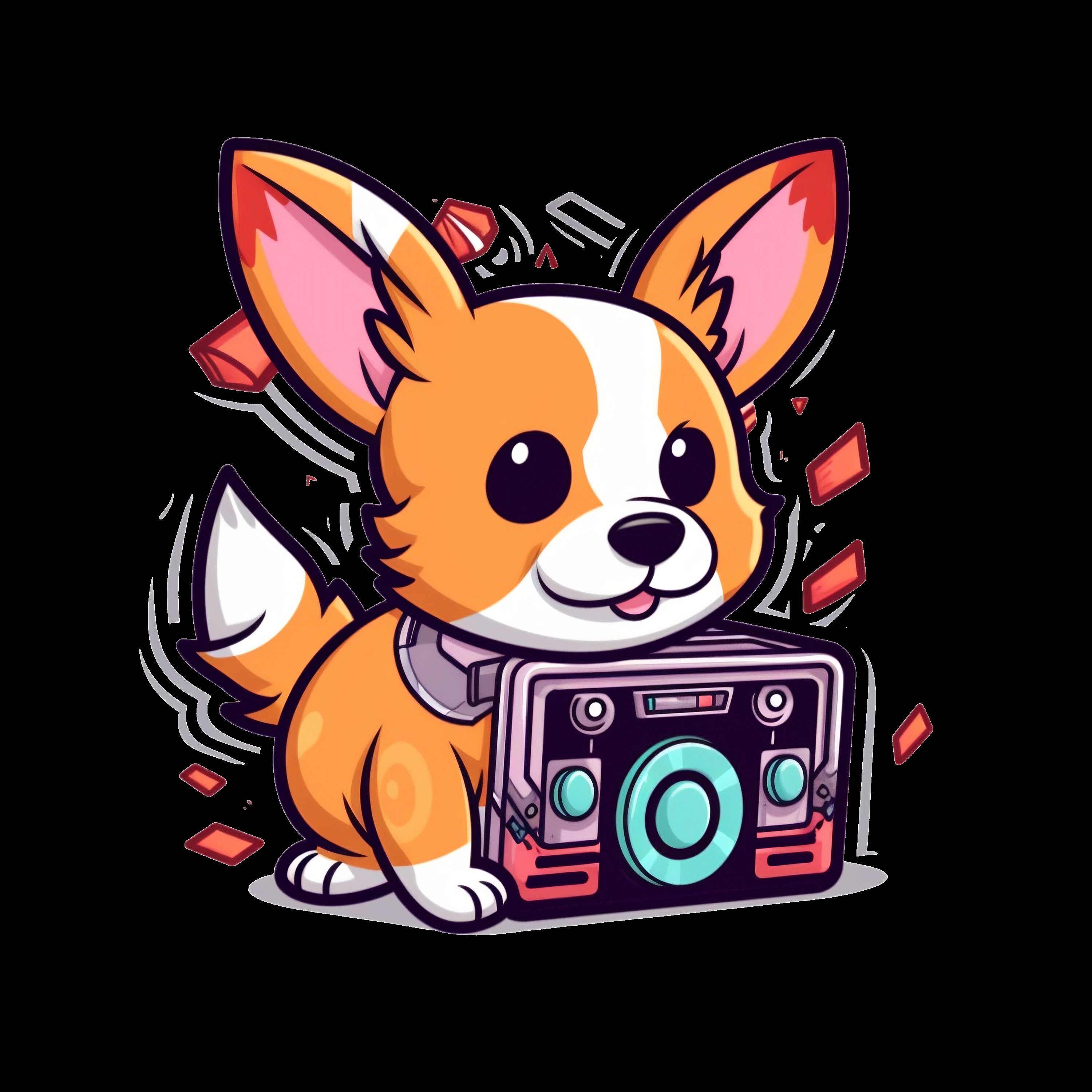 Cute Corgi Cartoon Clipart Corgi Heroes Cute Pet Digital Graphics Corgi ...