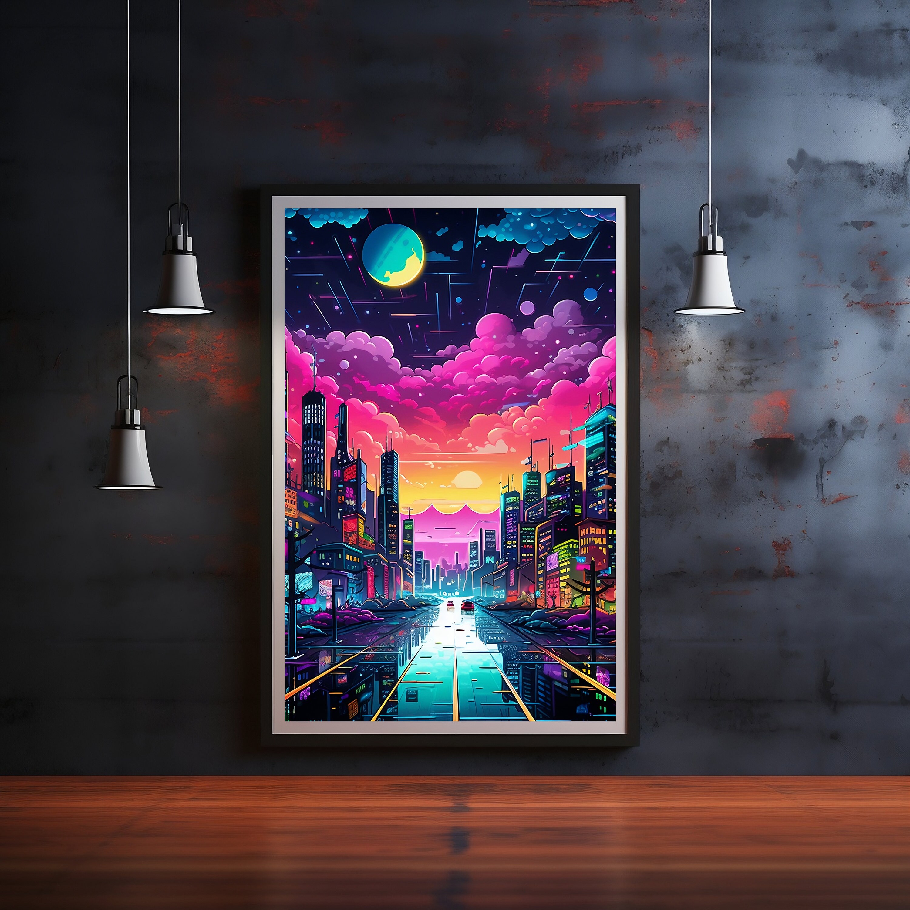 Pixel Art 80's and 90's Colorful Visuals Trippy - Etsy