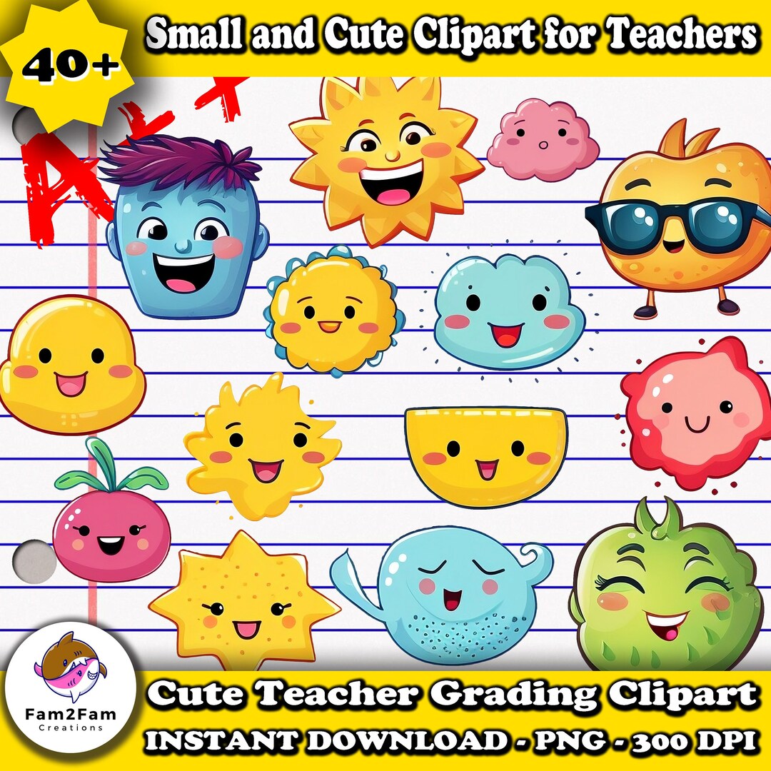 Cute Teacher Grading Clipart Educator Character Cartoon Clip Art Back ...
