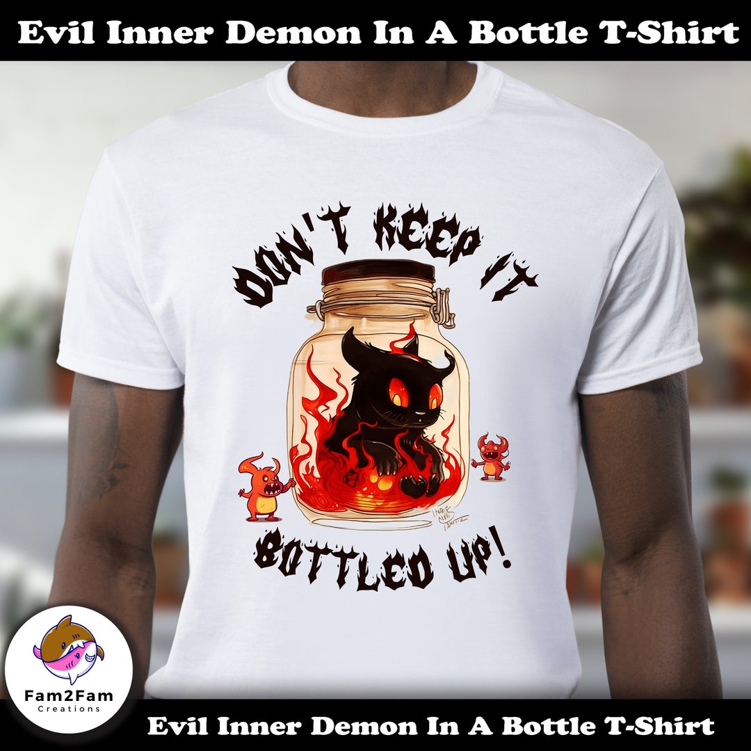 Cute Evil T Shirt Inner Demon T Shirt Demon Shirt Inner Demon Fun ...