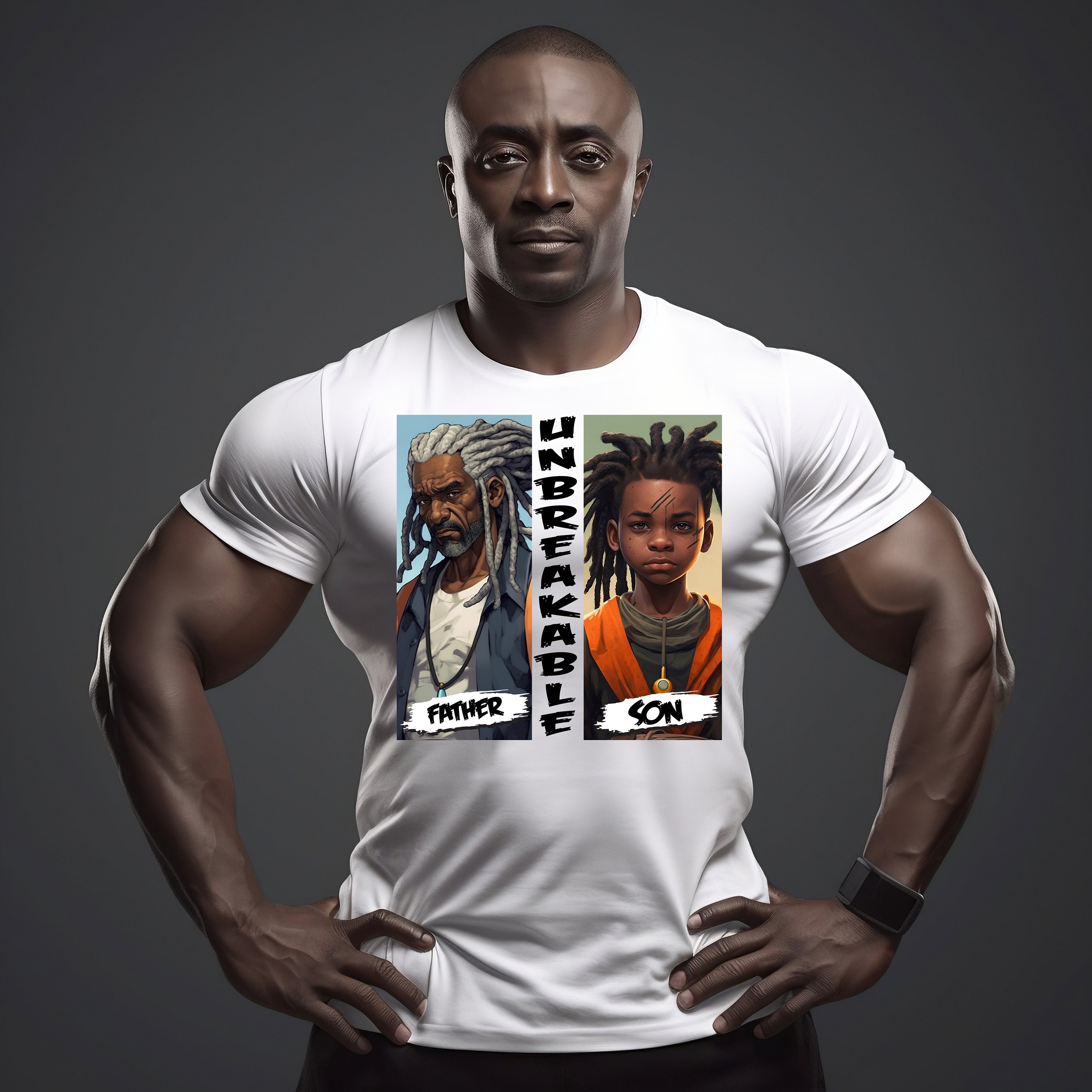 Father and Son Shirt Anime Father and Son Father's Day Graphic Tee ...