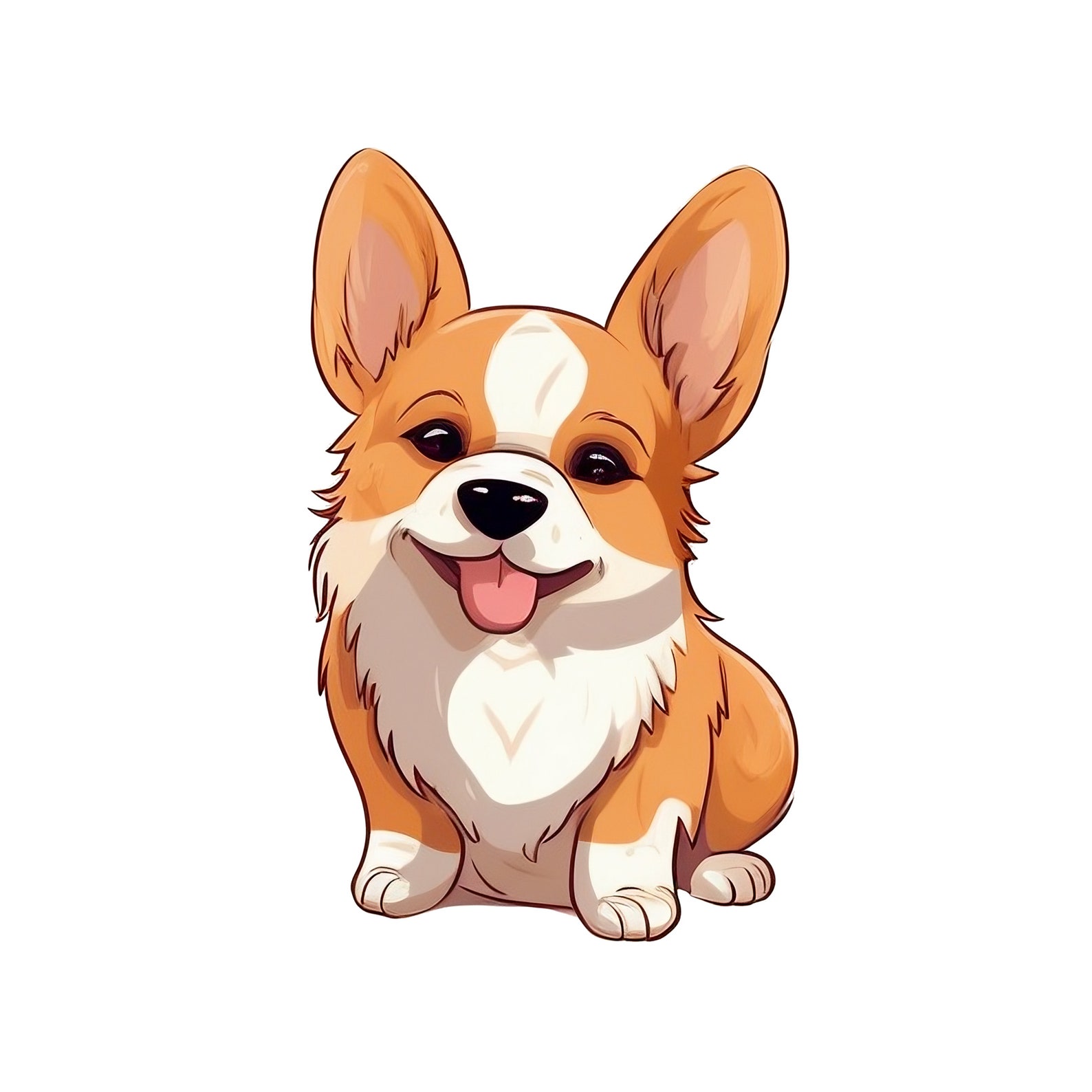 Corgi Cartoon Clipart Corgi PNG Perfect Gift Dog Mom Clipart Fun Cute ...