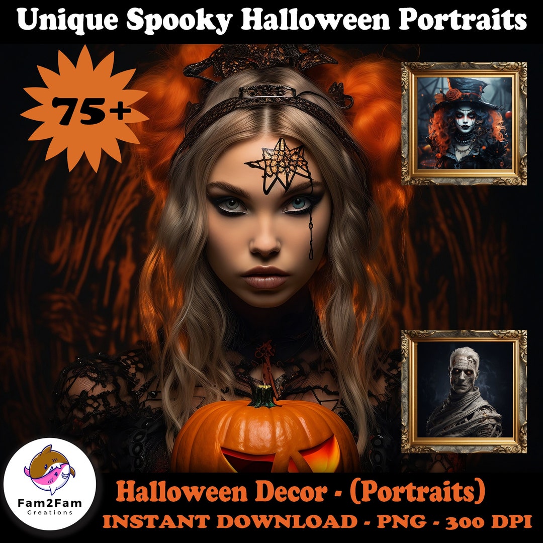 Halloween Portrait Decor Halloween Picture Decor Halloween Images ...