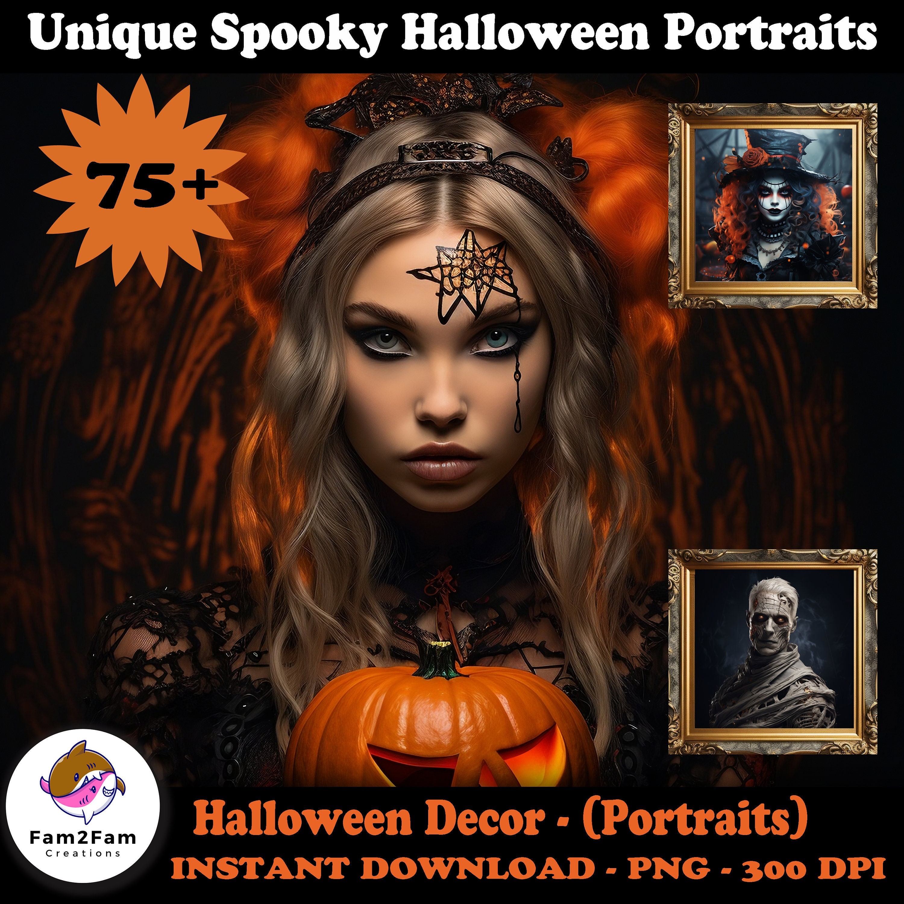 Halloween Portrait Decor Halloween Picture Decor Halloween Images ...