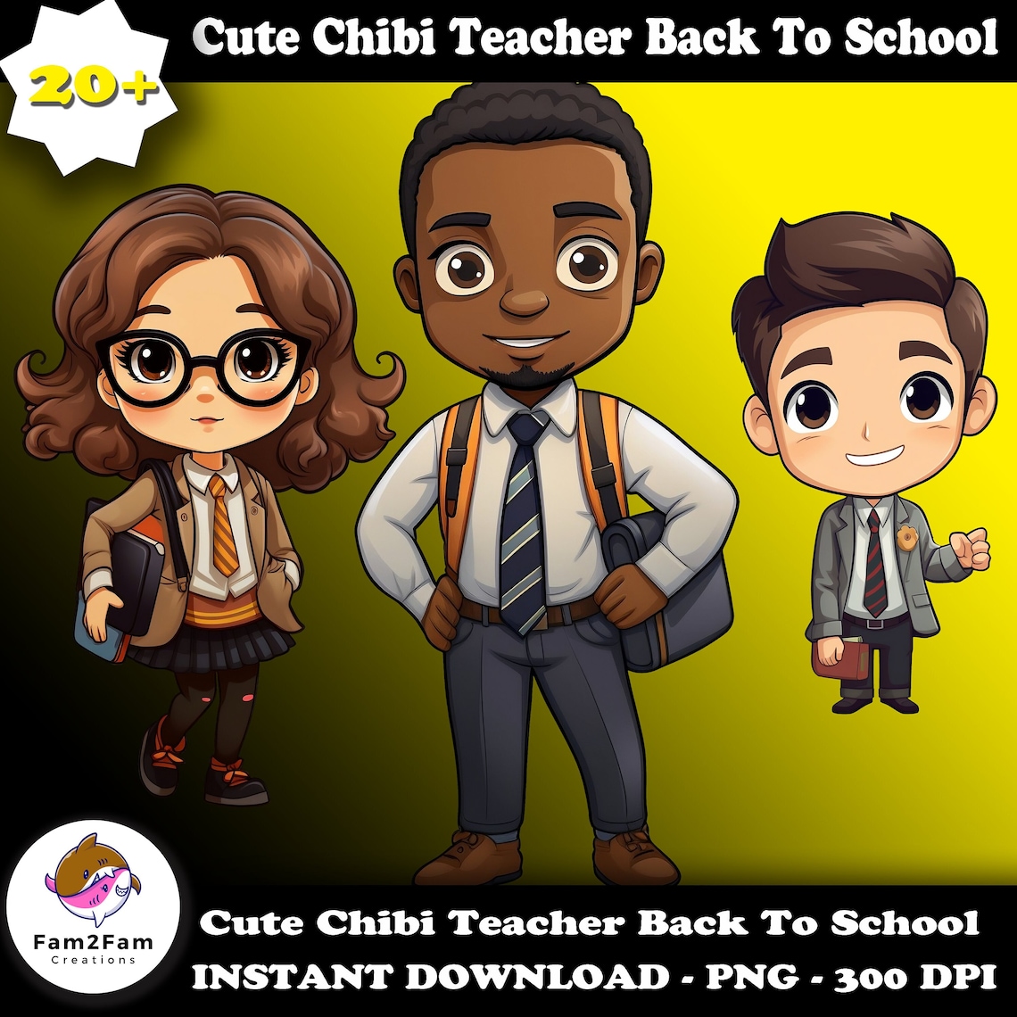 Teacher PNG Clipart Teacher Character Cartoon Clip Art Chibi School ...