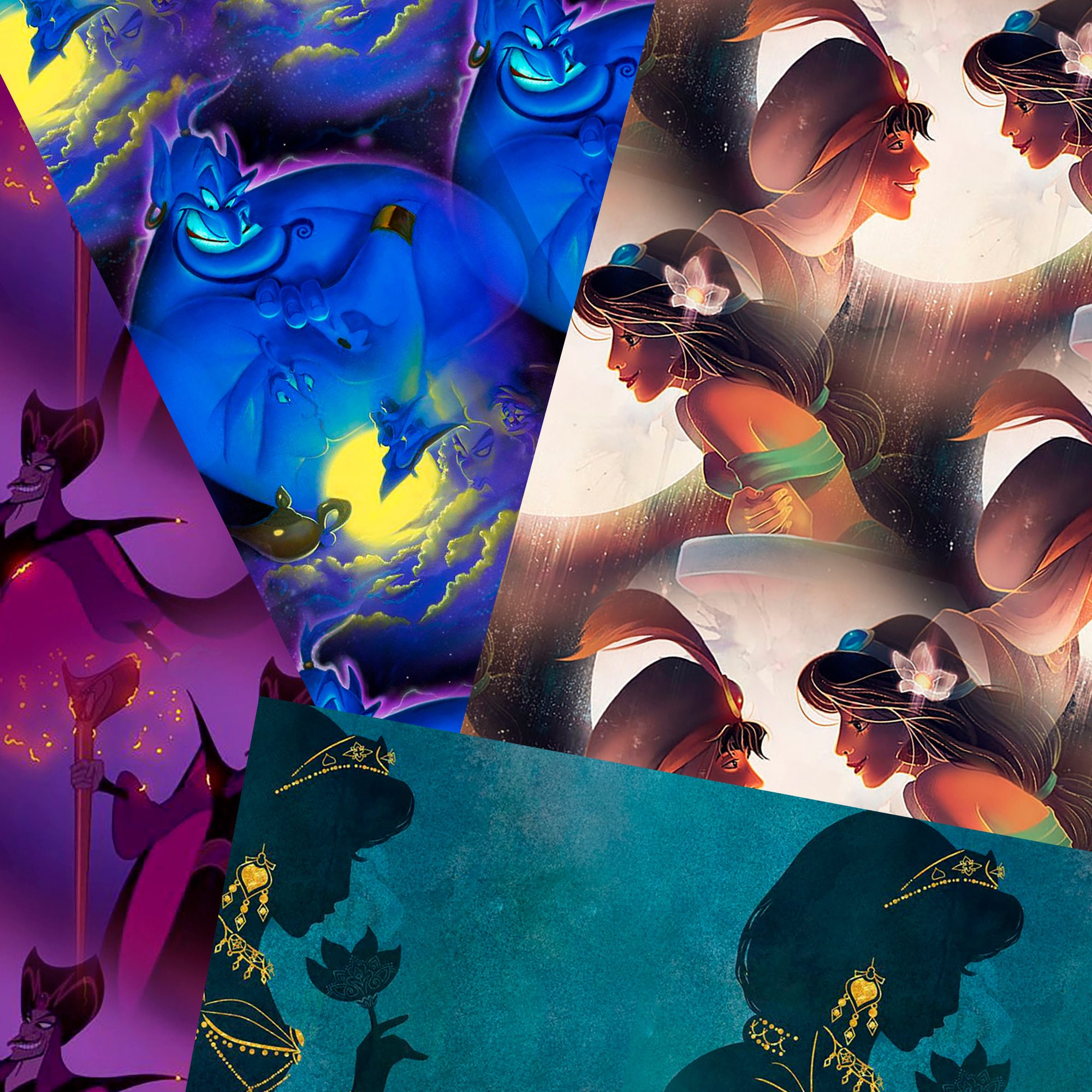 SEAMLESS Patternaladdin, Aladdin Paper, Aladdin Digital Paper, Paper ...