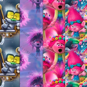 Trolls Seamless Pattern: 12x12 Digital Paper (300 Dpi) - Etsy