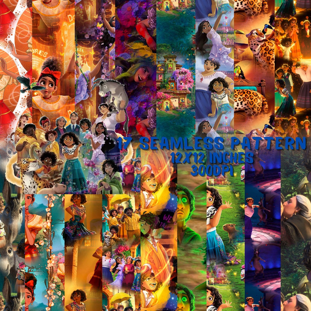 SEAMLESS PATTERN! Encanto, Encanto Paper, Encanto Digital Paper, Paper ...
