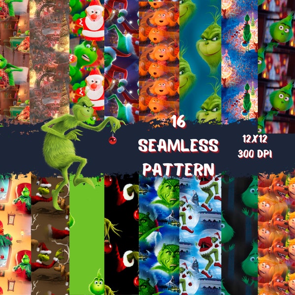 Grinch Pattern - Etsy