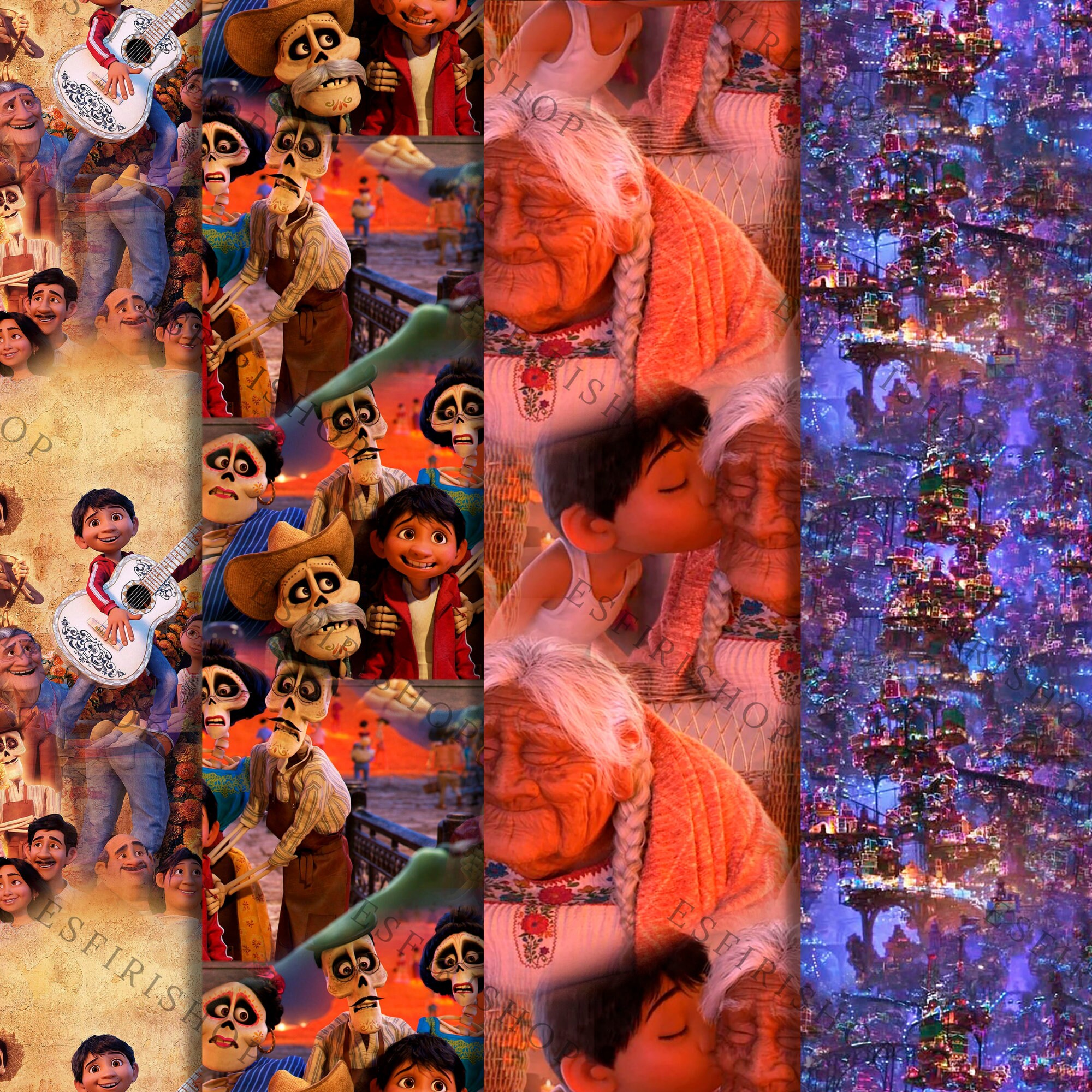 SEAMLESS PATTERN Coco, Coco Paper, Coco Digital Paper, Paper, Digital ...