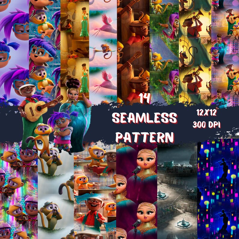 SEAMLESS PATTERN Vivo Vivo Digital Paper Vivo Paper Paper - Etsy