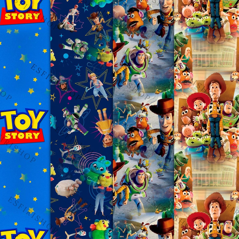 SEAMLESS PATTERN Toy Story Toy Story Paper Toy Story - Etsy