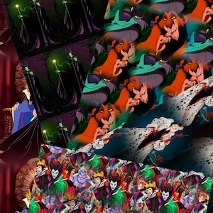 Villains Seamless Pattern: 12x12 Digital Paper (300dpi) - Etsy