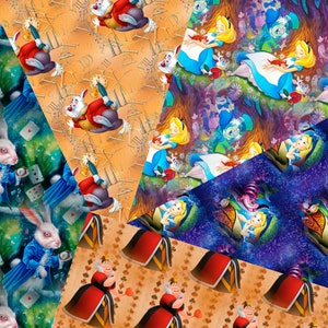 SEAMLESS Pattern!alice in Wonderland, Alice in Wonderland Paper, Paper ...