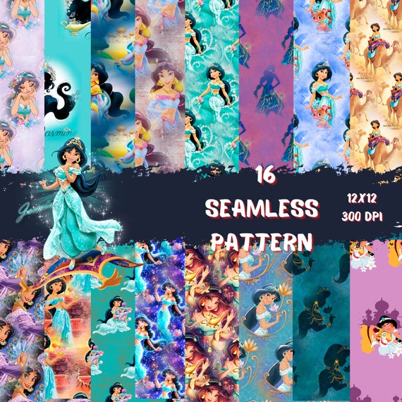 SEAMLESS PATTERN Jasmine Jasmine Paper Jasmine Digital - Etsy