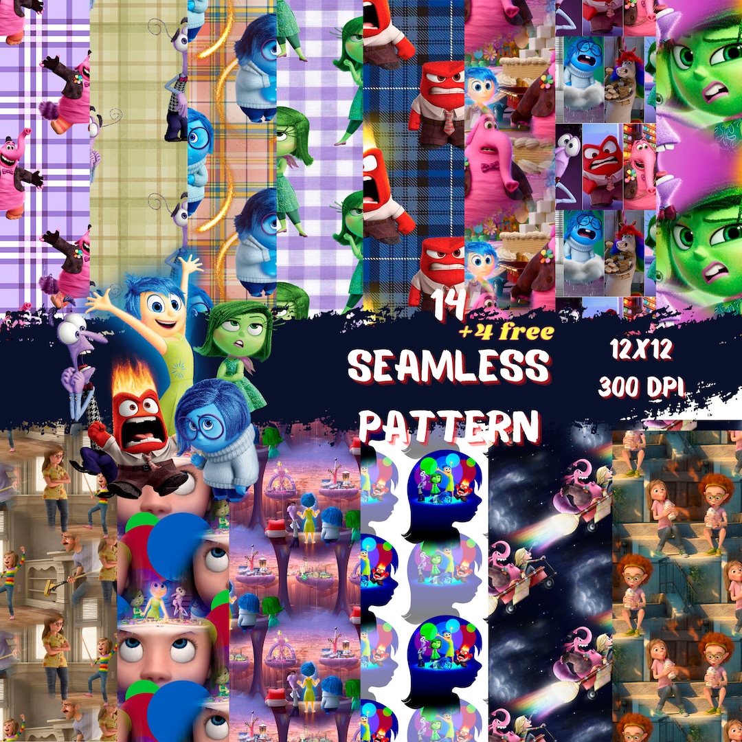 SEAMLESS PATTERN! Inside Out, Inside Out Paper, Scrapbooking, Inside ...