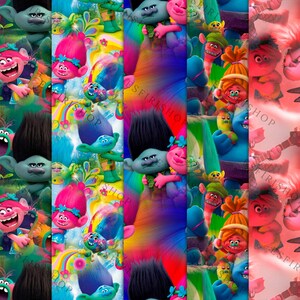 Trolls Seamless Pattern: 12x12 Digital Paper (300 Dpi) - Etsy