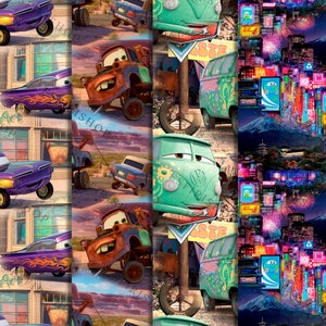 SEAMLESS PATTERN Cars, Cars Digital Paper, Cars Paper, Paper, Digital ...