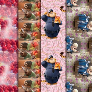 SEAMLESS PATTERN! Zootopia, Zootopia Paper, Paper, Digital Paper ...