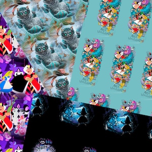 SEAMLESS Pattern!alice in Wonderland, Alice in Wonderland Paper, Paper ...