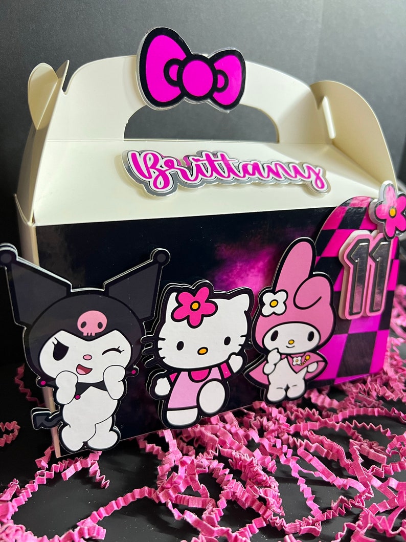 Caja My Melody & Kuromi Gable (hello Kitty) - Etsy