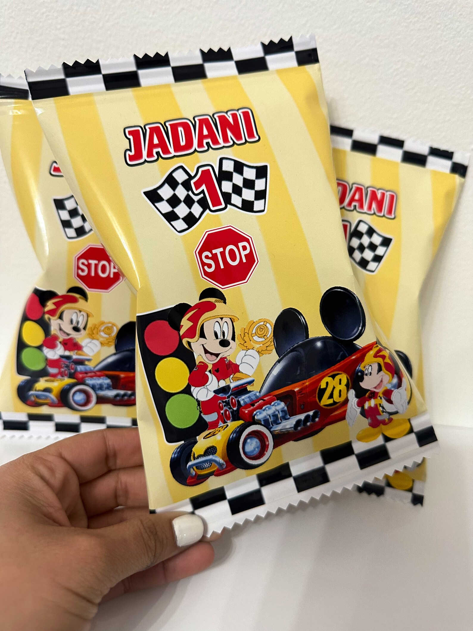 Mickey Racer Chips Bags (dozen) - Etsy