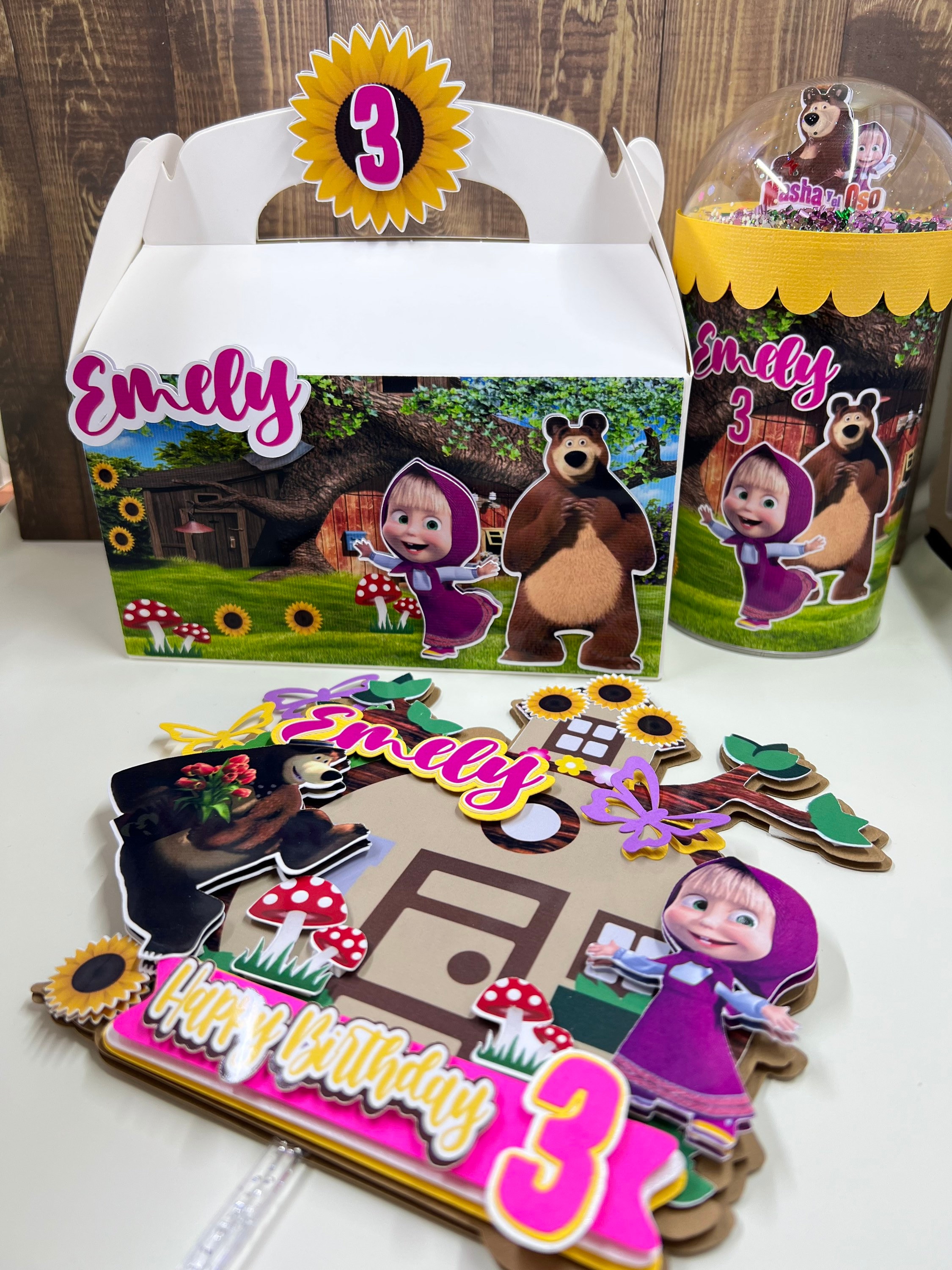 Kit De Cumpleaños Masha Y El Oso - Etsy