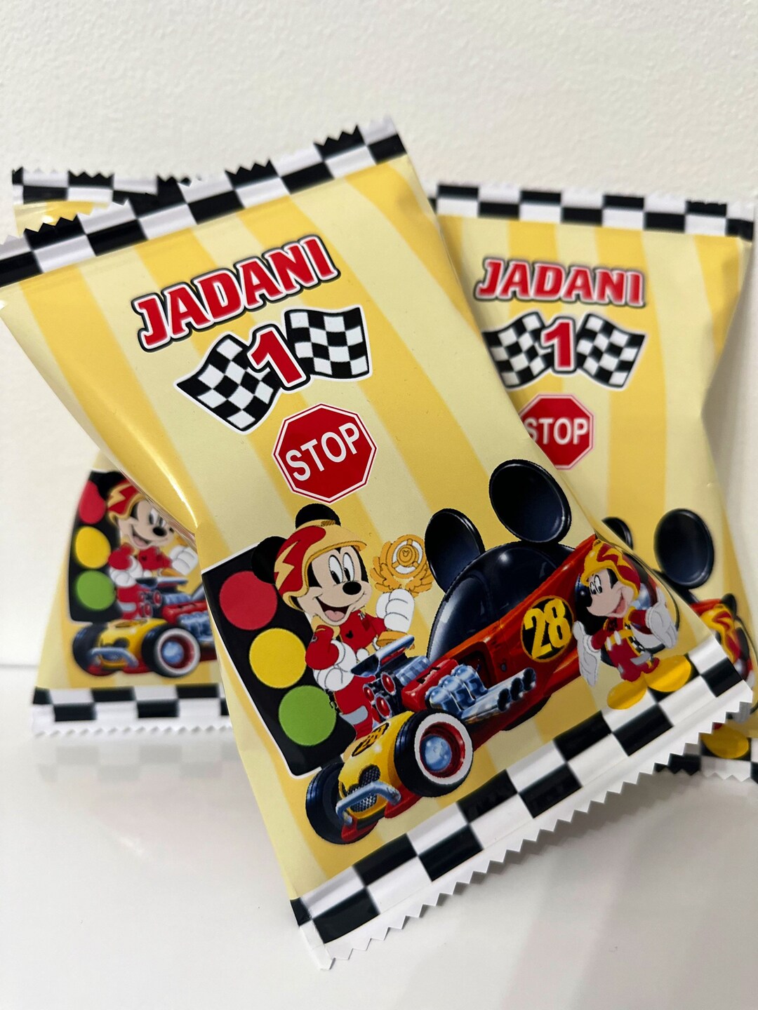 Mickey Racer Chips Bags (dozen) - Etsy