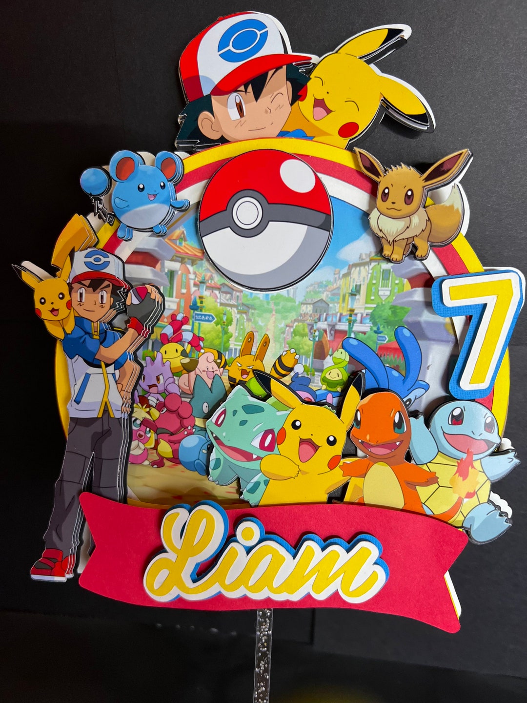Pokemon Cake Topper Pikachu - Etsy