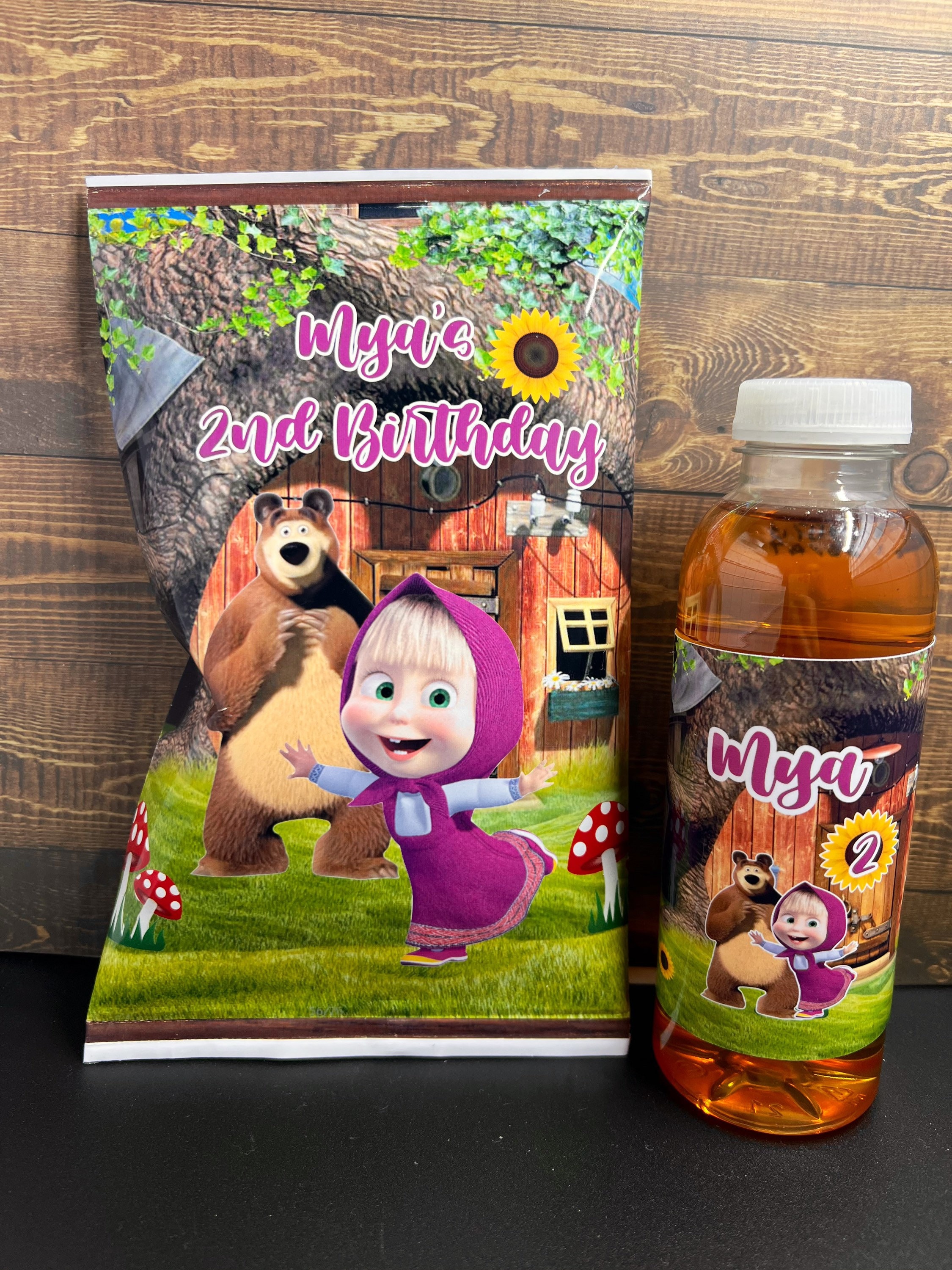 Masha & the Bear Juice or Chips Bags. - Etsy