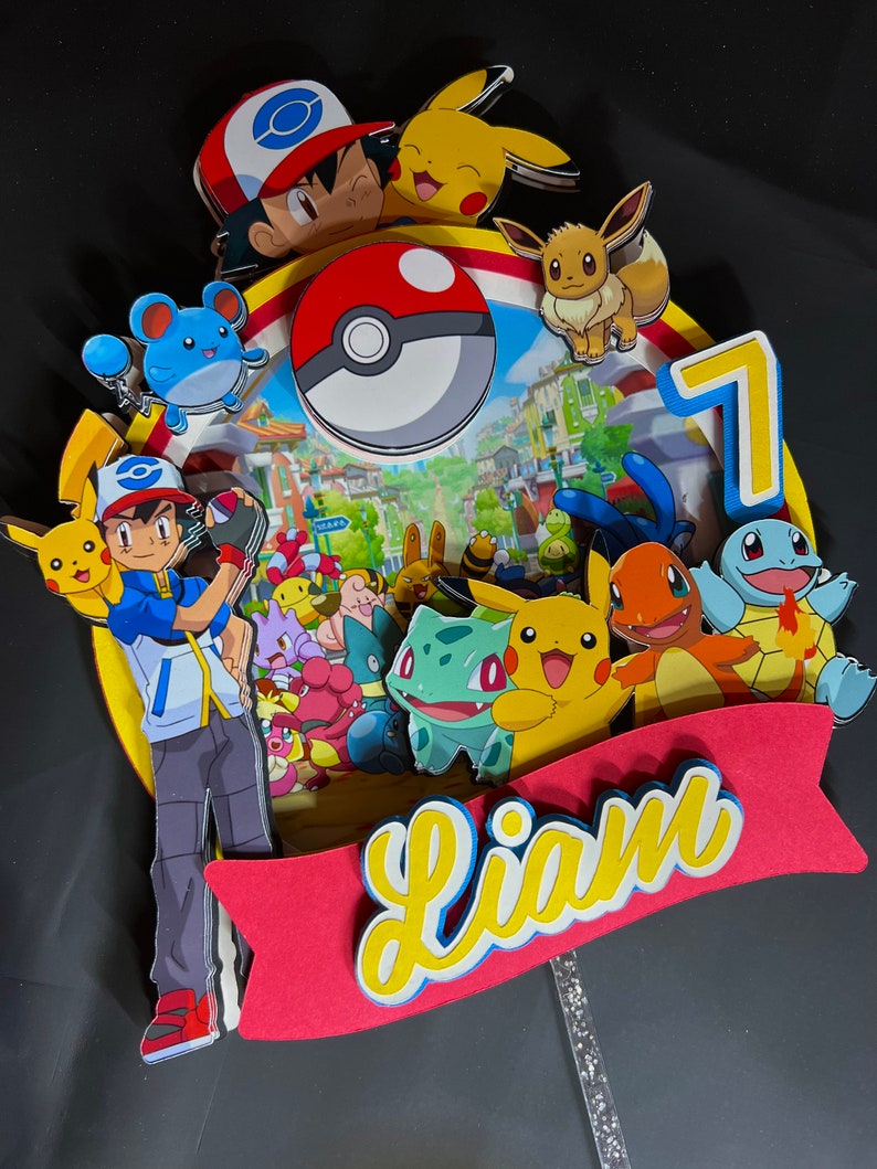 Pokemon Cake Topper Pikachu - Etsy