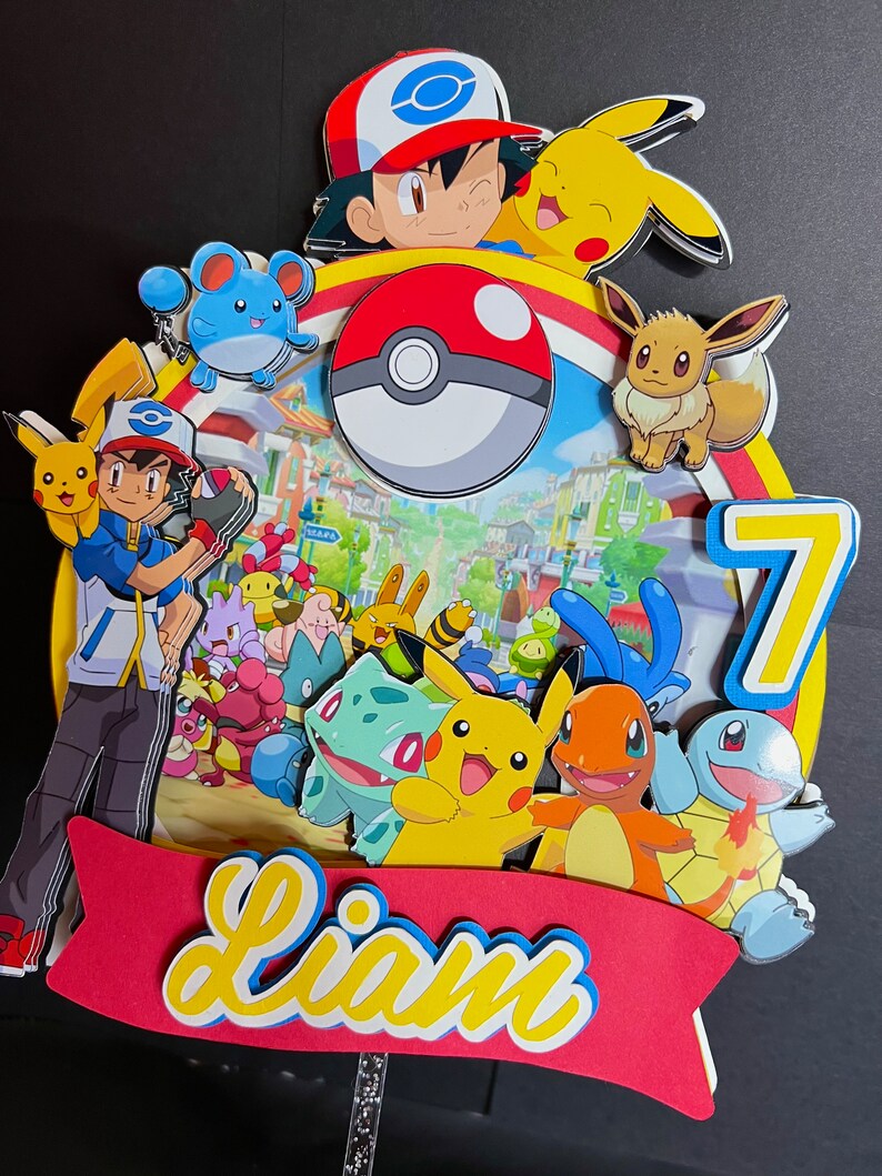Pokemon Cake Topper Pikachu - Etsy