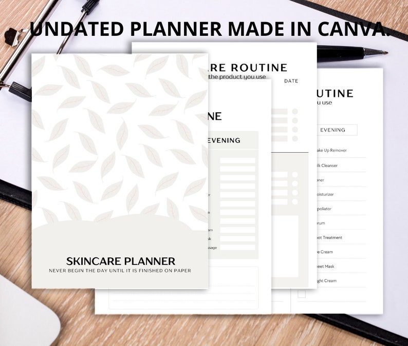 Self-care Planner Printable, Skincare Routine Planner, Skincare Planner ...