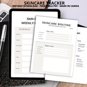 Self-care Planner Printable, Skincare Routine Planner, Skincare Planner ...