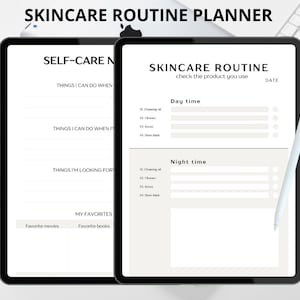Self-care Planner Printable, Skincare Routine Planner, Skincare Planner ...