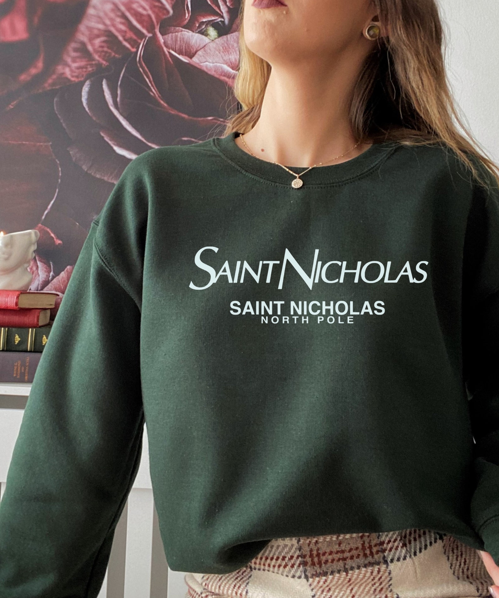 Saint Nicholas Luxury Christmas Sweater | Holiday Sweatshirt | Santa ...