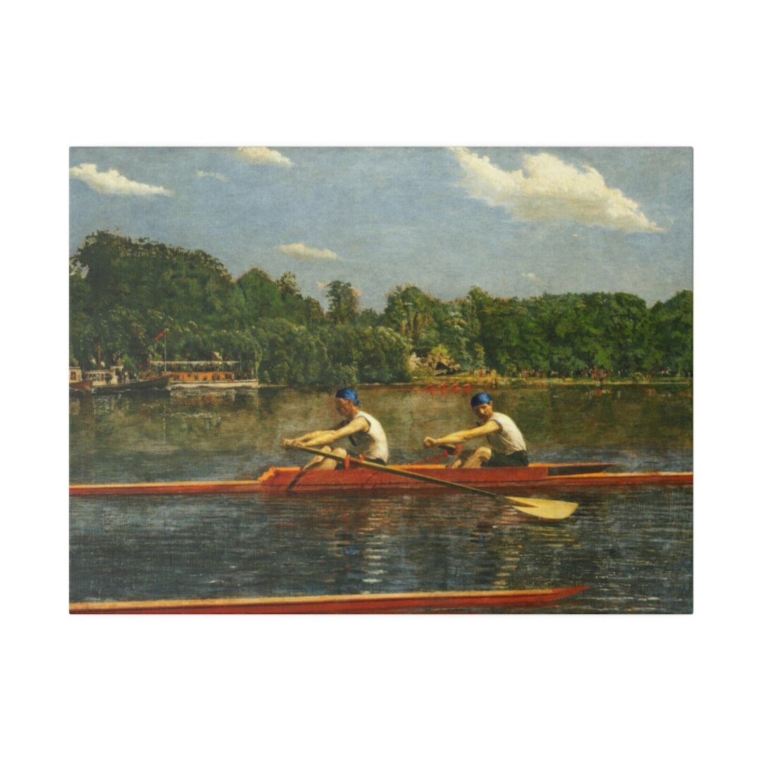 Biglin Brothers Rowing Race CANVAS - Various Sizes Wall Art Print ...