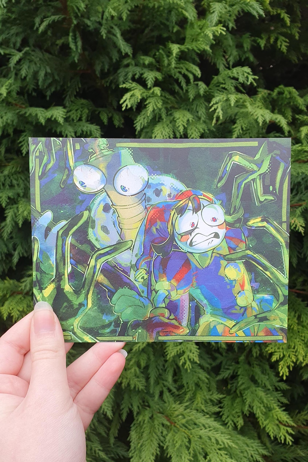 Spooky Kinger & Pomni - TADC Print - Etsy UK