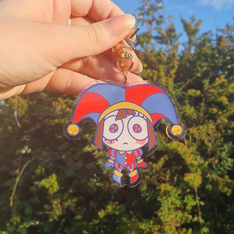 Pomni Keychain Plush - Etsy UK