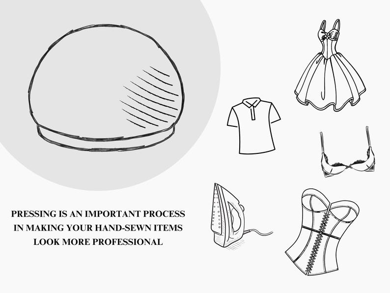 Tailor's Bust Ham 16cm , Bra Making Tool, Curved Seam Press - Etsy