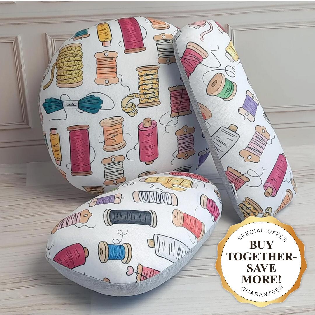 Set of 3 Tailor’s Hams, Pressing Tools for Dressmaking Sewing Round ...