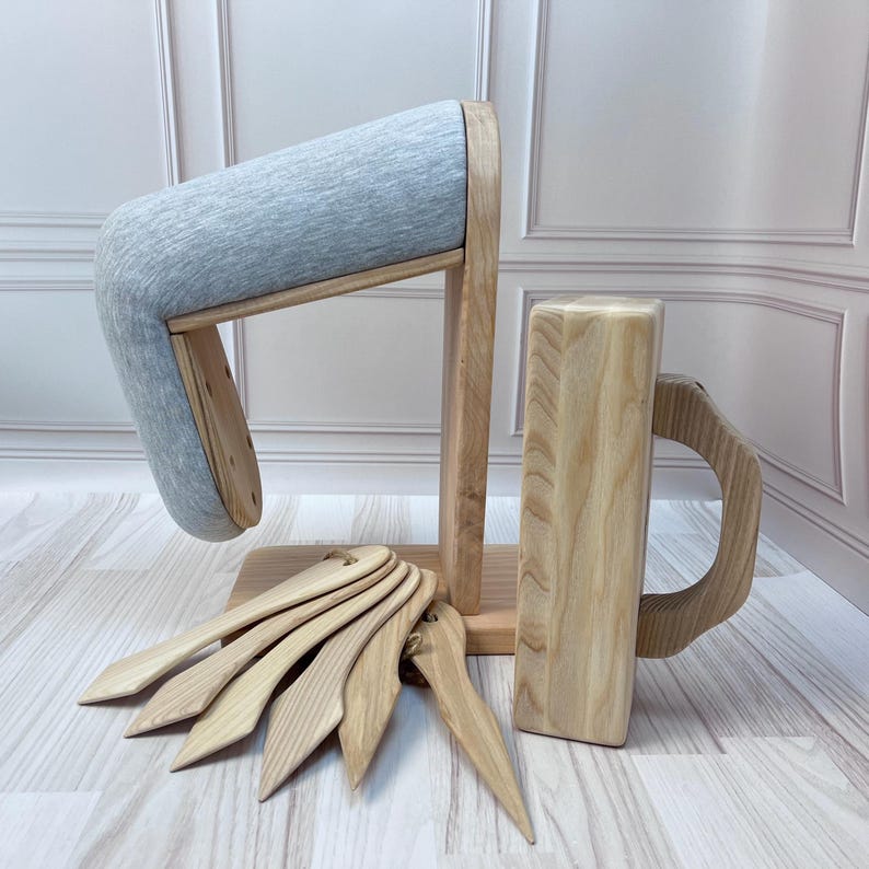 Ash Wood Tailor Pressing Set: Clapper, Shoulder Convex, Corner Shapers ...