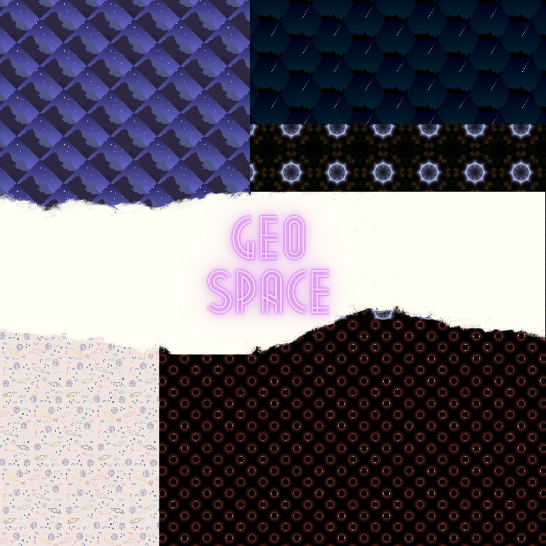 Geo Space Digital Paper Pack / Digital Download - Etsy