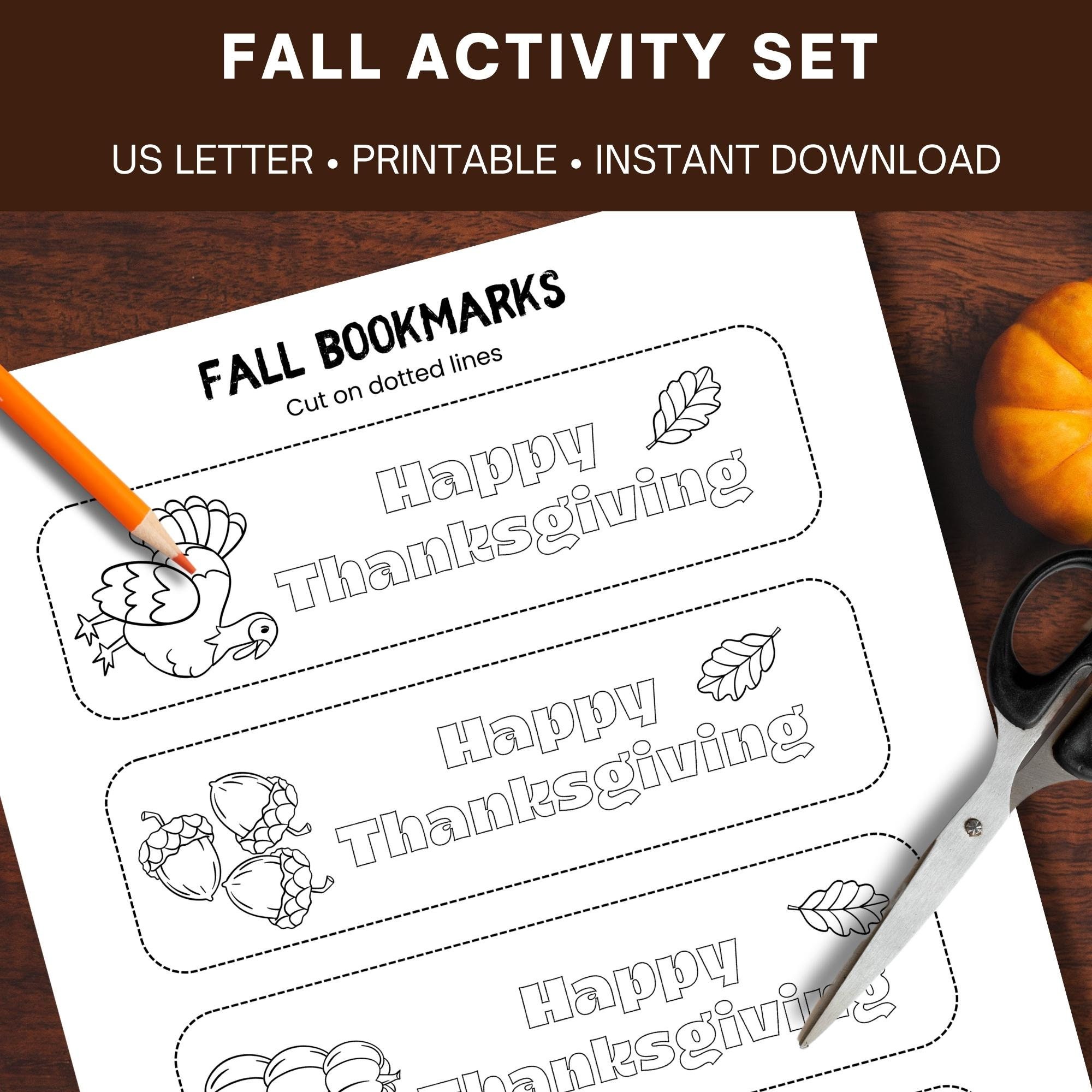 Fall Printable Activity Bundle for Kids | Fall Party Game and ...