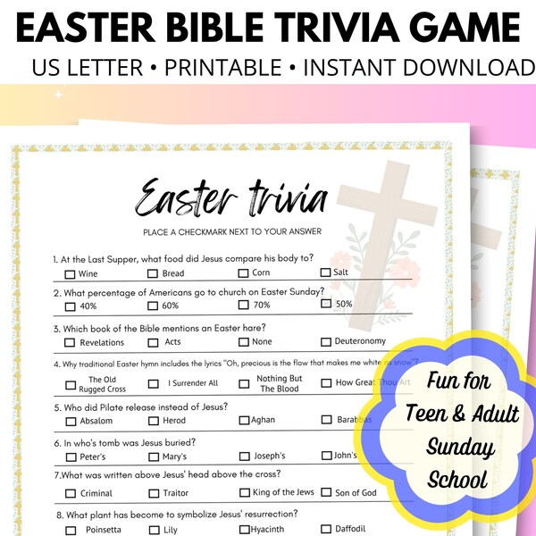 Easter Games for Adults - Etsy